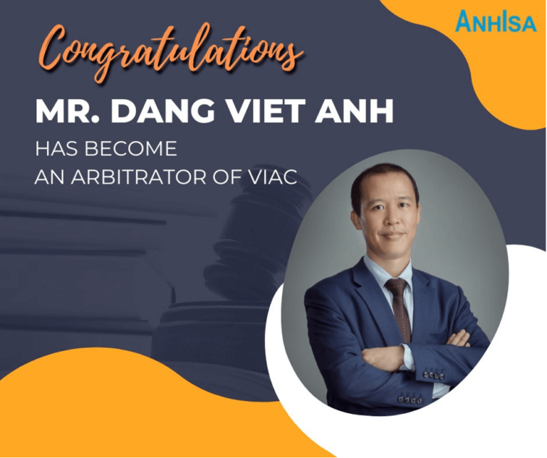 Congratulations: Mr.Dang Viet Anh has become an arbitrator of VIAC ...